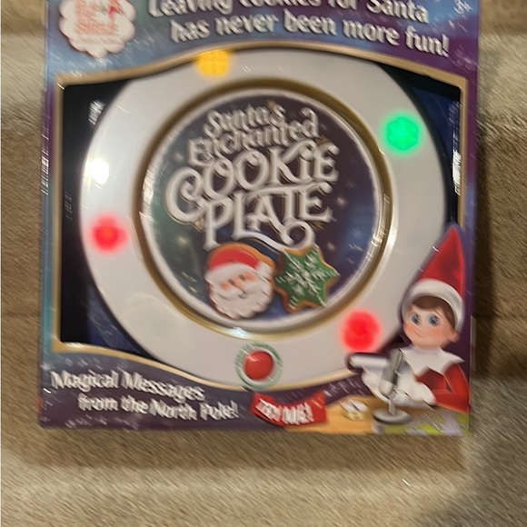 Holiday | New Elf On Shelf Cookie Enchanted Talking Plate Santa ...